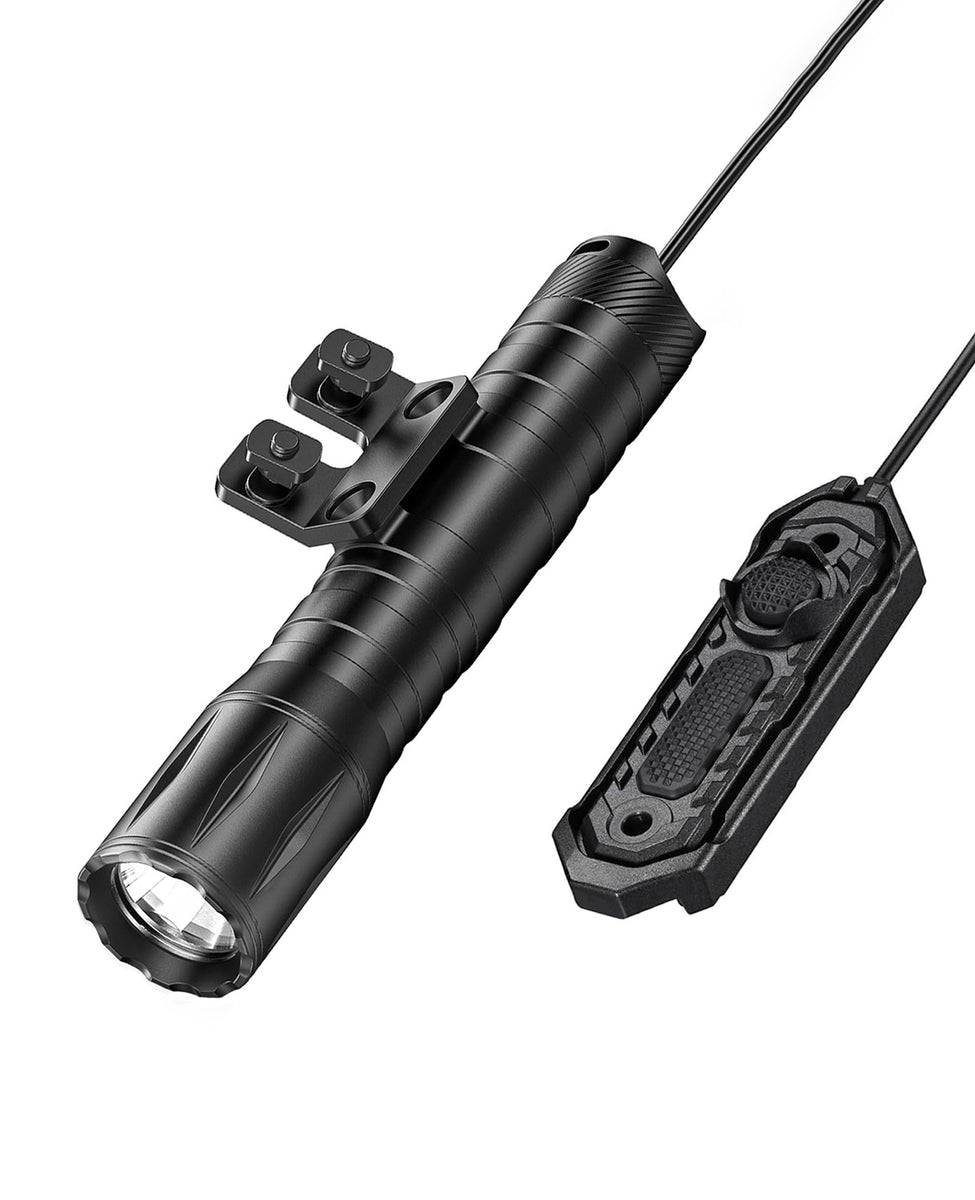 EZshoot 1800 Lumens Tactical Rifle Flashlight with Pressure Switch