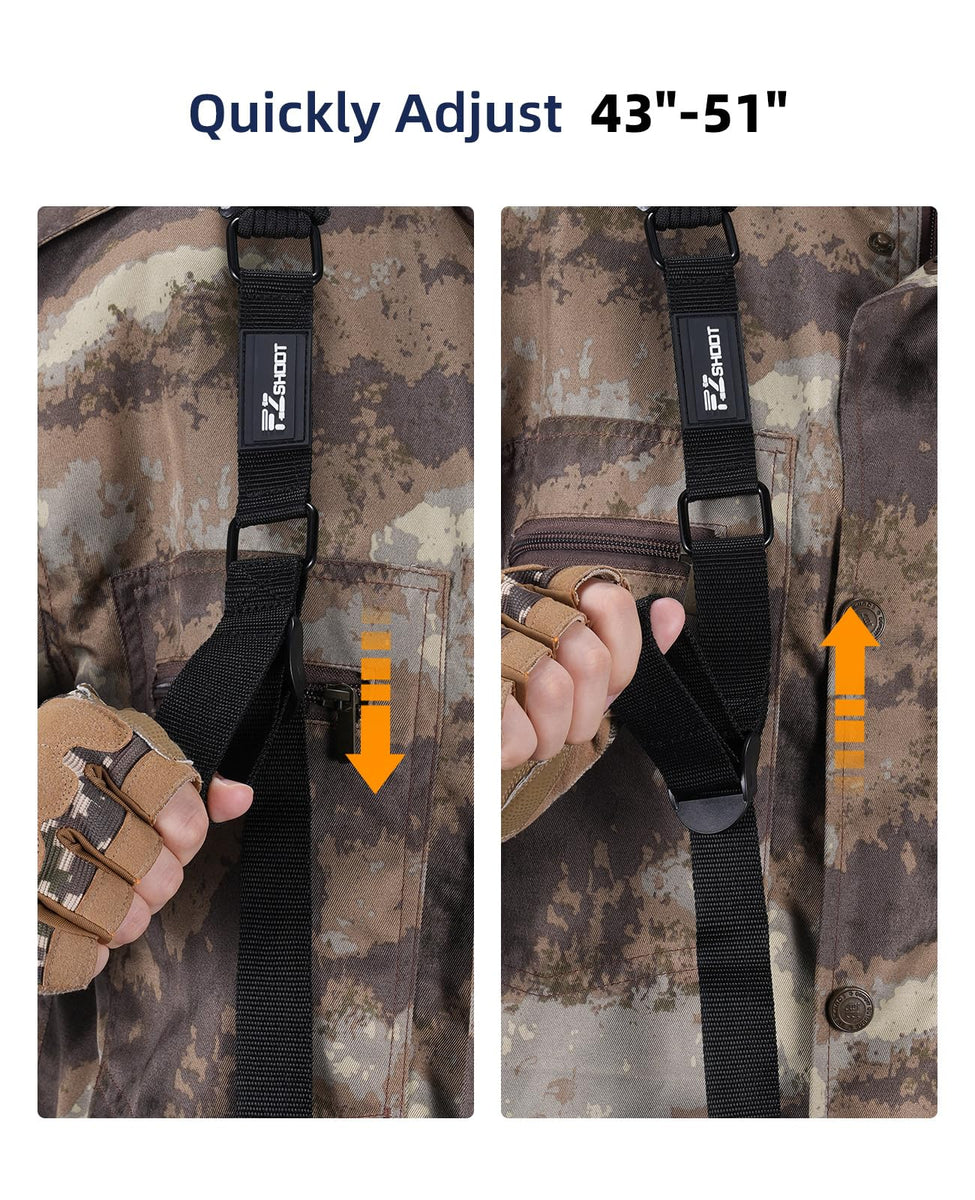 EZshoot 550 Paracord Sling Quick Adjust Two Point Rifle Sling