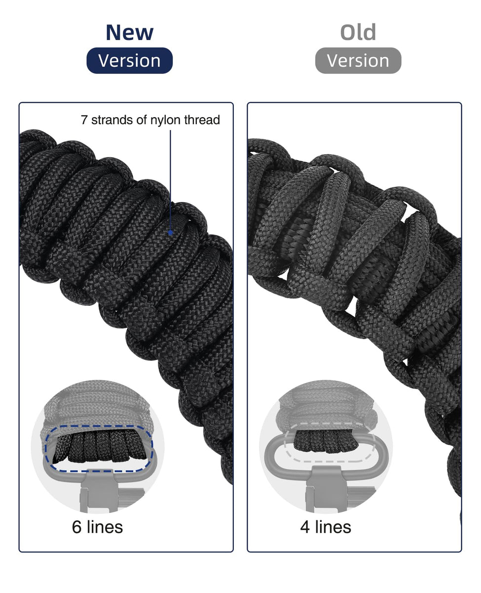 EZshoot 550 Paracord Sling Quick Adjust Two Point Rifle Sling