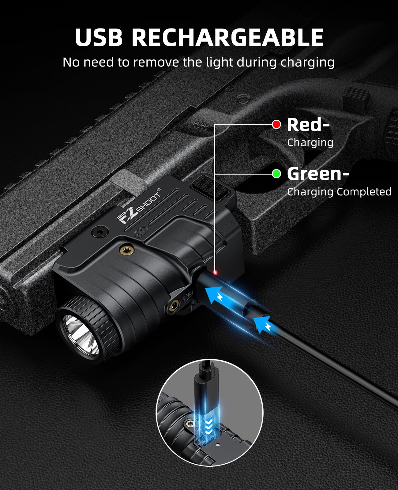 Ar Light Laser Combo EZshoot 800 Lumens Pistol Flashlight Compatible ...