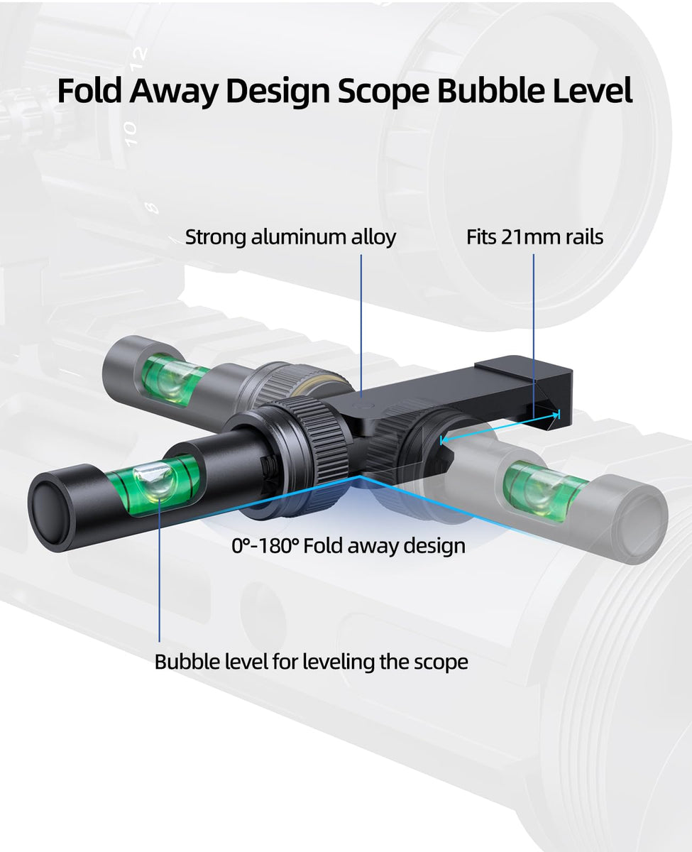 EZshoot Scope Leveling Kit with a Magnetic Foldable Design