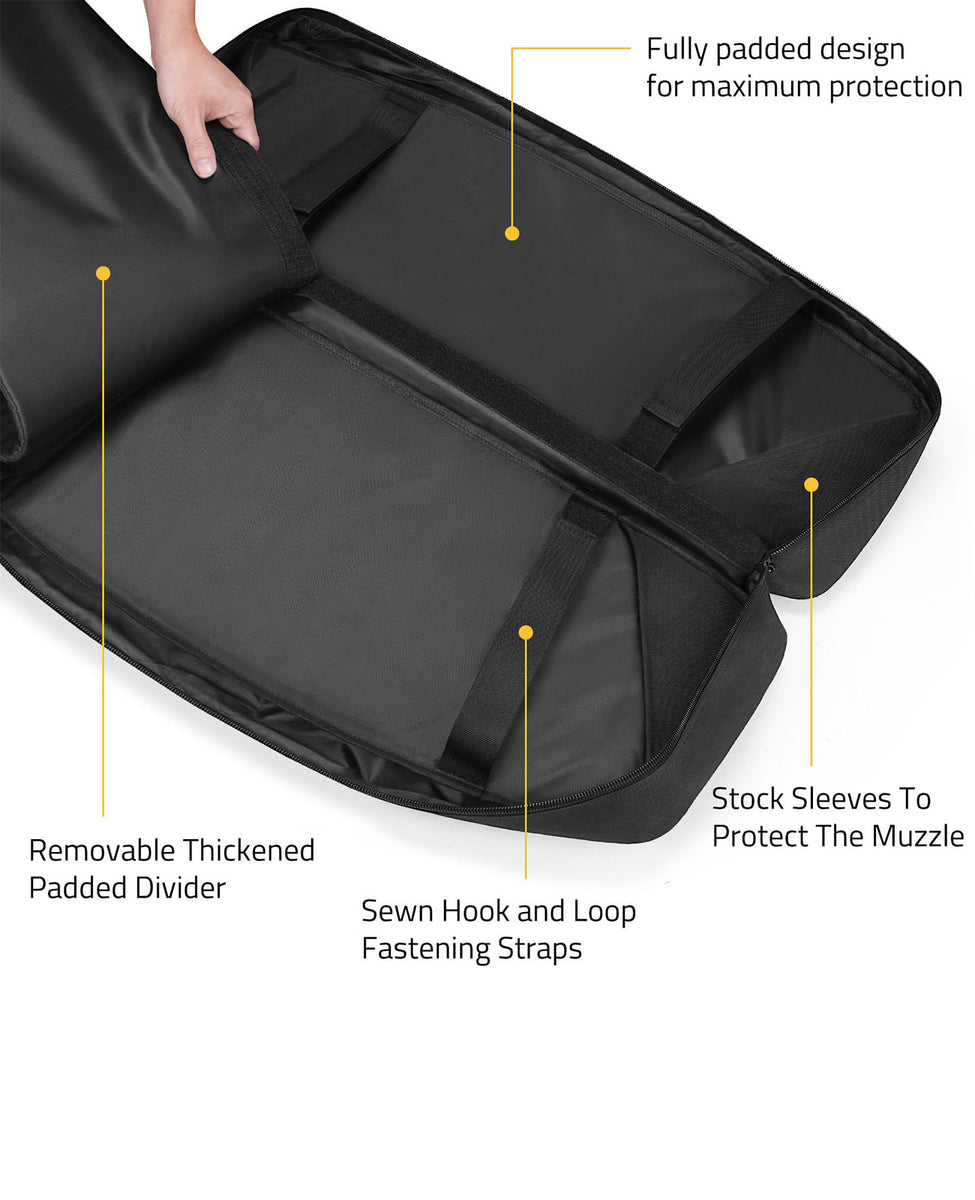 EZshoot 30" 36" Soft Rifle Case Tactical Double Long Gun Bag