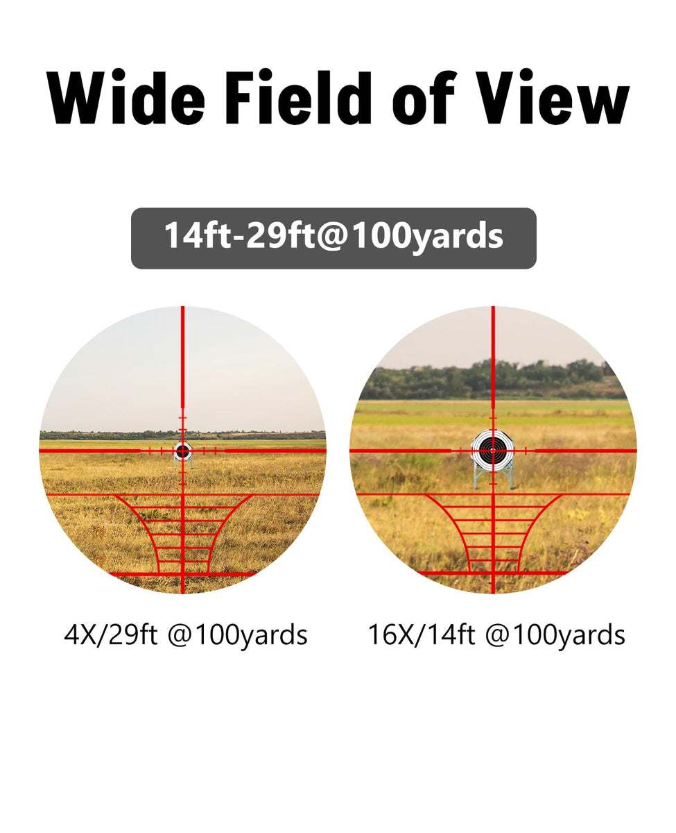 EZshoot 4-16X50 AO Rifle Scope Combo, Rangefinder Optics with Dual Ill