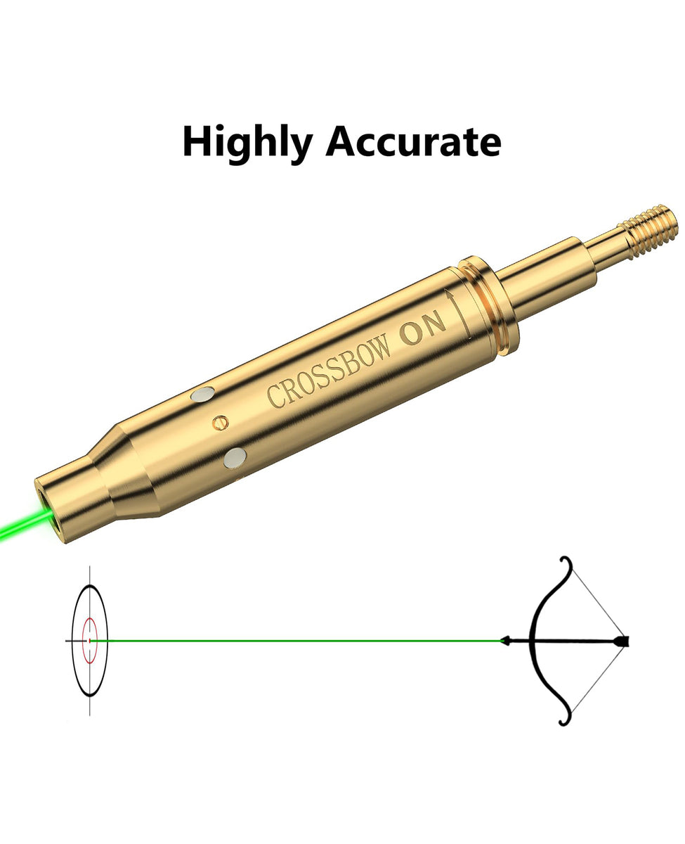 EZshoot Crossbow Red/Green Laser Bore Sight with On/Off Switch