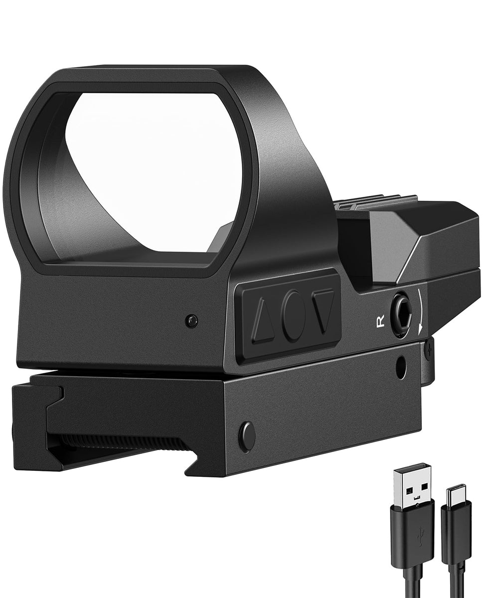 EZshoot Rechargeable Motion Awake Green & Red Dot Sight Paintball Opti