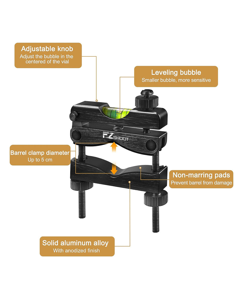 EZshoot Scope Leveling Kit with High-Precision Bubble Leveling System